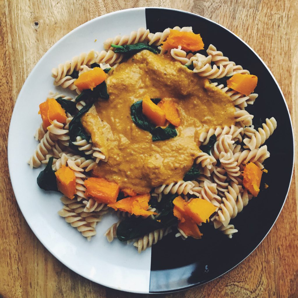 Pompoen pasta - DE MAKKELIJKE VEGAN
